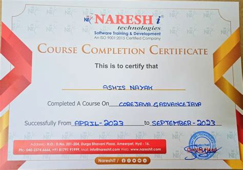 Finished Core Java And Advance Java Courses At Naresh I Ashis Nayak Posted On The Topic Linkedin