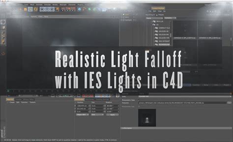 Cinema D Tutorial Realistic Light Falloff With IES Lights On Vimeo
