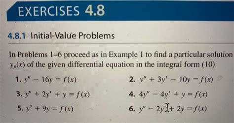 solved exercises 4 8 4 8 1 initial value problems in