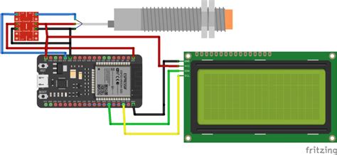 Mini Proiect 56 Citirea Unui Senzor Inductiv Cu Esp32 și Afișarea Pe Un Lcd20x4 Automatic