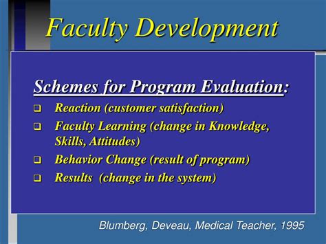 Ppt Faculty Development Issues In Evaluation Powerpoint Presentation Id5120175