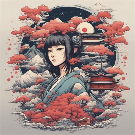 Japanese Girl Traditional By Roninshishi On Deviantart