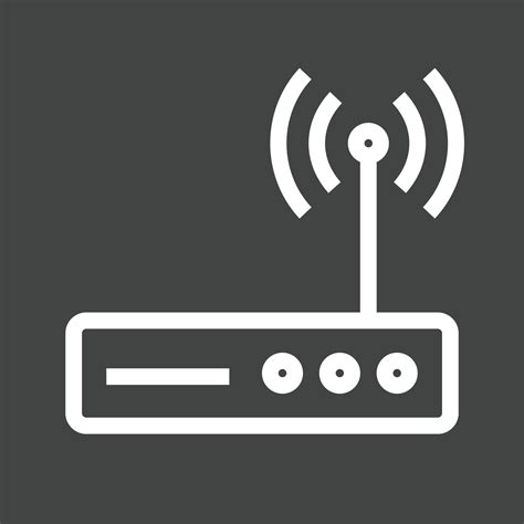 Wifi Router Line Inverted Icon 14997953 Vector Art At Vecteezy