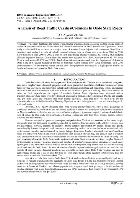 Pdf Iosr Journal Of Engineering Iosr Jen Volume 3 Issue 8 Iosr Journal Of Engineering