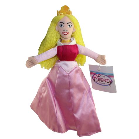 Disney Bean Bag Plush Princess Aurora Sleeping Beauty 10 Inch