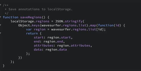 Inspect Wavesurfer Regions List Content Issue Katspaugh Wavesurfer Js GitHub