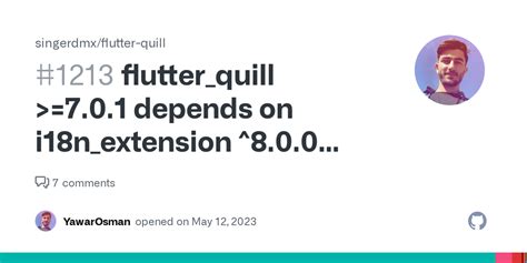 Flutter Quill Depends On I N Extension Which Depends On Intl Issue