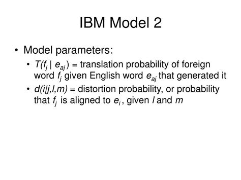 Ppt Statistical Machine Translation Ibm Models And The Alignment