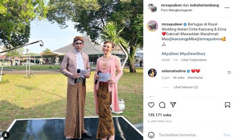 Jadi Host Di Pernikahan Kaesang Erina Penampilan Ayu D