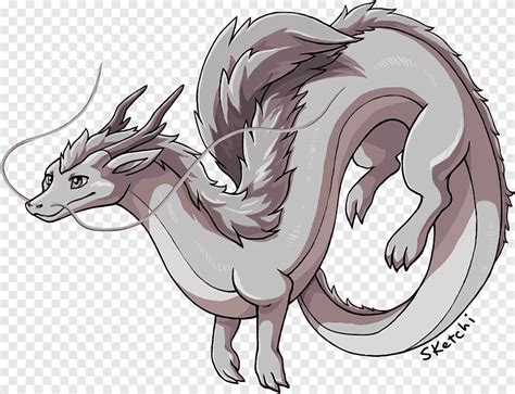 Dibujo De Dibujos Animados De Dragón Chino Dragón Oriental