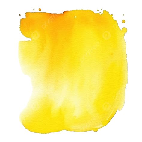 노란 얼룩 수채화 수채화 추상적인 브러시 Png 일러스트 및 이미지 에 대한 무료 다운로드 Pngtree