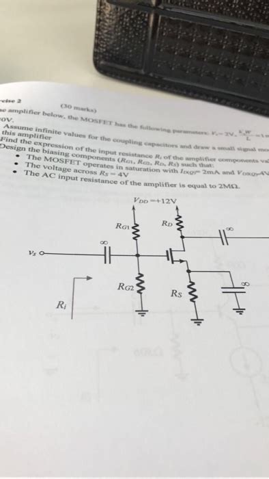 Solved Assume Infinite Values For The Coupling Capacitors