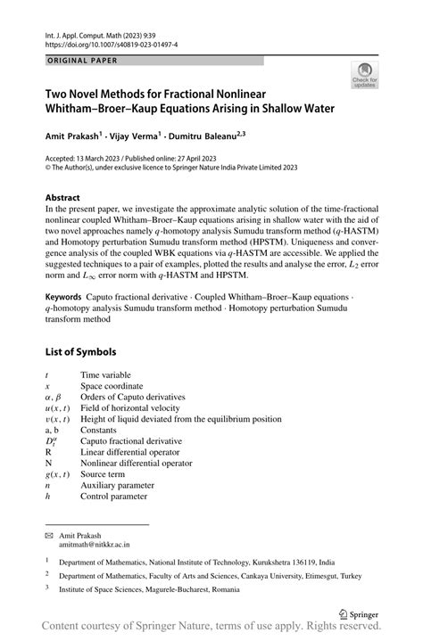 Two Novel Methods For Fractional Nonlinear Whitham Broer Kaup Equations Arising In Shallow Water