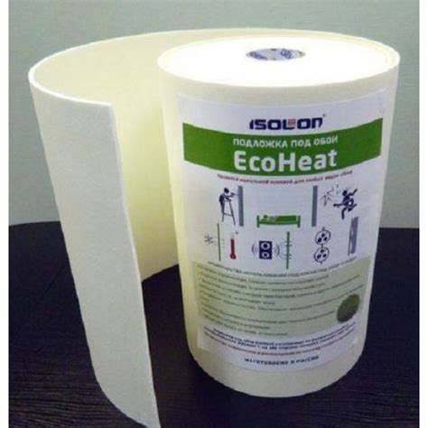 Подложка под обои EcoHeat|тонкая звукоизоляция стен
