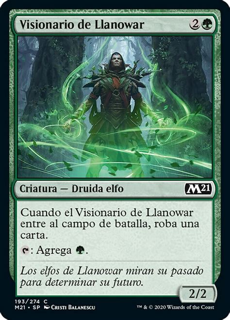 Llanowar Visionary · Core Set 2021 M21 193 · Scryfall Magic The