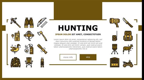 Hunting Shop Selling Landing Header Vector 9931057 Vector Art At Vecteezy