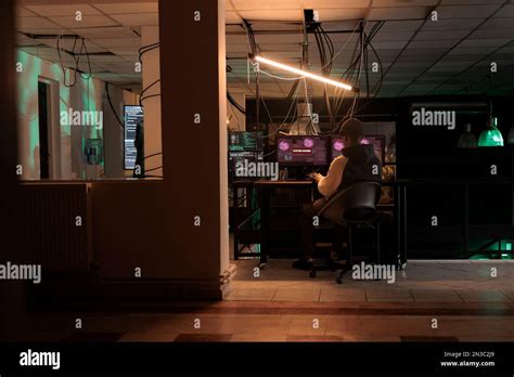 Cyber Attack Data Breach Hacker Sending Computer Virus Malware