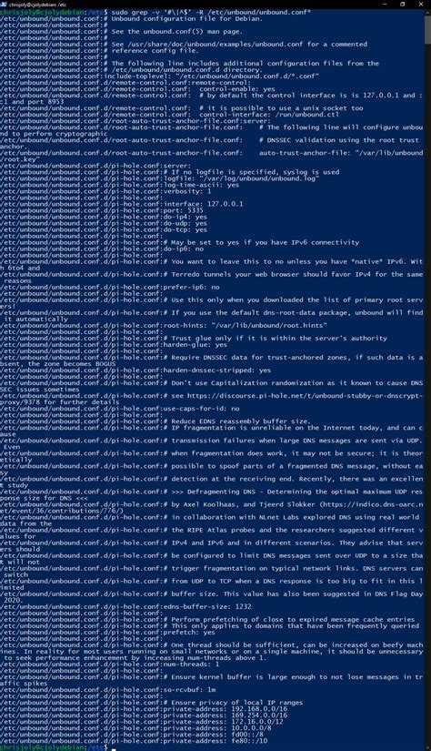pi hole is fine but unbound not working through port 5335 help pi