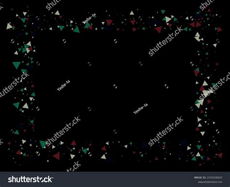 Triangle Explosion Confetti Broken Glass Explosive Stock Vector