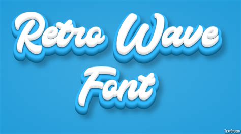 Retro Wave Font Text Effect and Logo Design Font