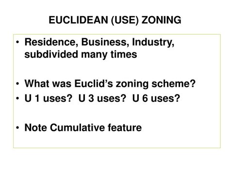 Ppt Euclidean Use Zoning Powerpoint Presentation Free Download Id 7071006