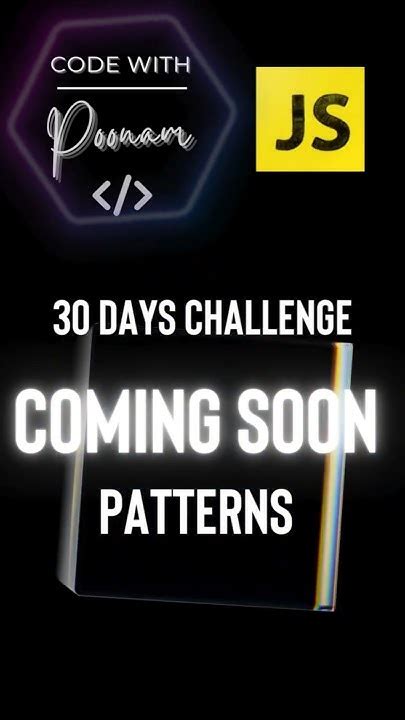 Pattern Javascript Codewithpoonam 30dayschallenge Youtube