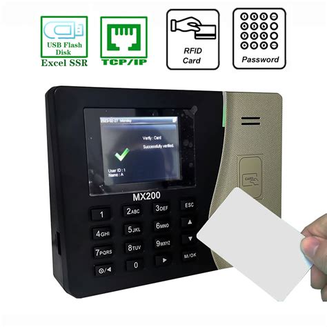 Mx200 Tcp Ip Rfid 125khz Card Attendance System Ssr Proximity Card Time Clock Employee Control