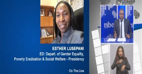 Interview Department Of Gender Equalitys Esther Lusepani On Social Grants Nbc