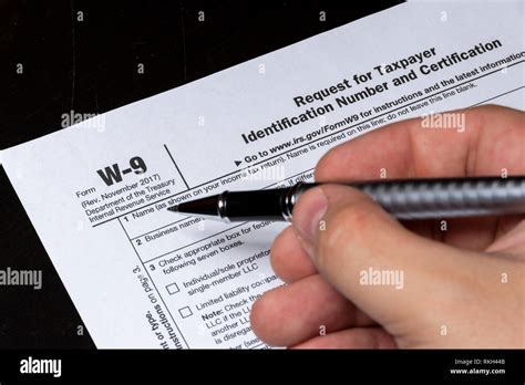 Filling Out Irs Tax Form W 9 For Independent Contractors Such As Uber