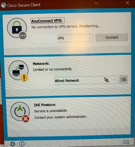 Cisco Secure Client Vpn Service Unavailable On Windows 10 Cisco Community