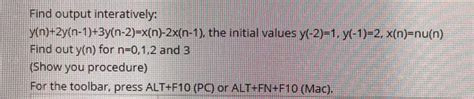 solved find output interatively