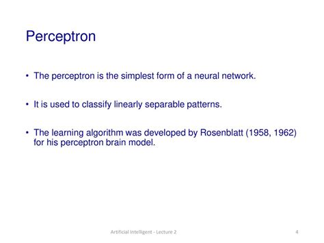 Lecture Perceptron By Nur Uddin Ph D Ppt Download