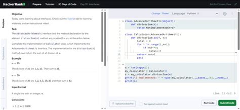 30daysofcode Hackerrank Python Interfaces Objectorientedprogramming Raghunath Jillella