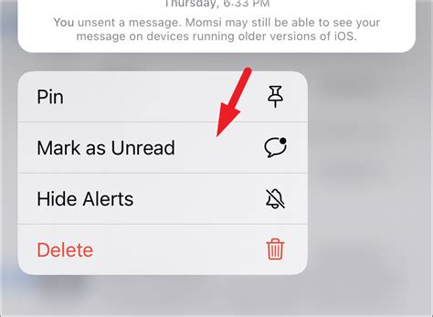 How To Mark A Message As Unread On IPhone With IOS 16