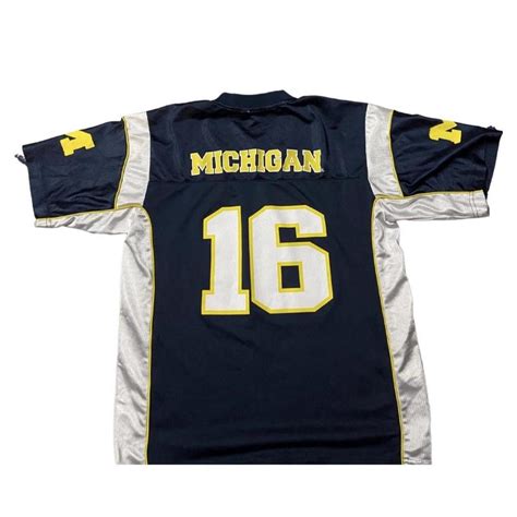 Umich Basic Jersey Dimensions Size Small Pit To Depop