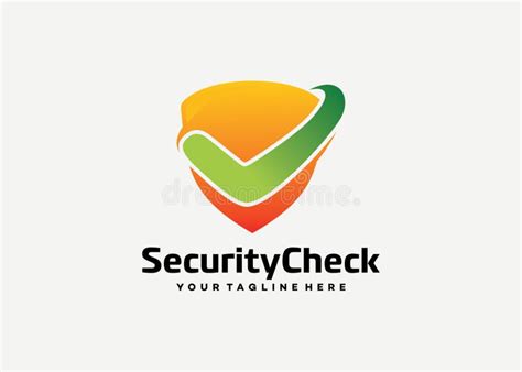 Security Check Logo Design Template Stock Vector Illustration Of
