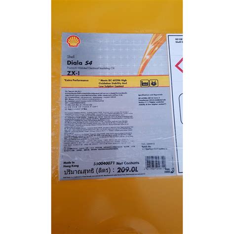 Jual Eceran Oli Trafo Listrik Shell Diala B S4 Zx I Bening