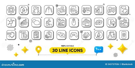 Execute Quick Tips And Smartphone Clean Line Icons Pack For Web App Social Media Icons