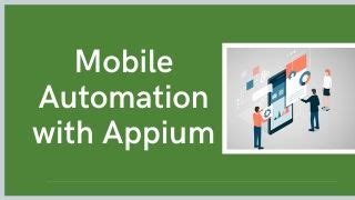 Appium Training Online Certification Course Online Appium Training