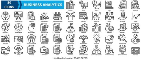Data Analytics Icon Collection Setdata Analytics Stock Vector Royalty Free 2523951047