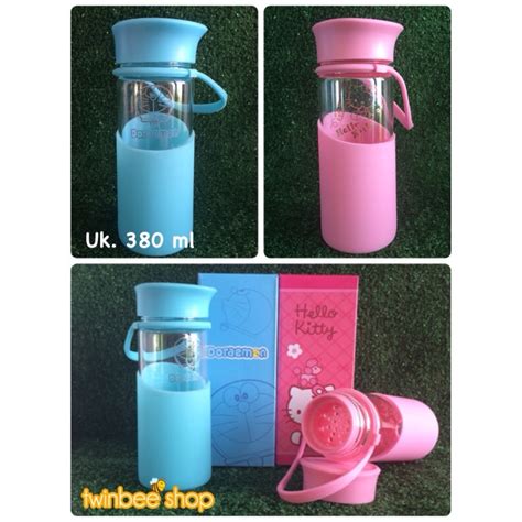 Jual Botol Minum Kaca Doraemon Hello Kitty Shopee Indonesia
