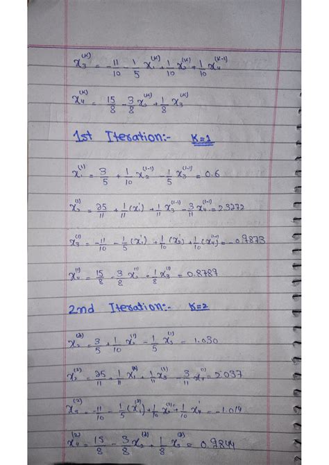 SOLUTION Gauss Seidel Method Studypool