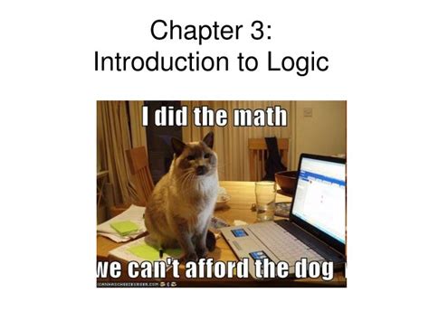 Ppt Chapter 3 Introduction To Logic Powerpoint Presentation Free