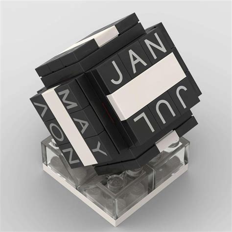 Lego Moc Month Cube By Uminuo Rebrickable Build With Lego