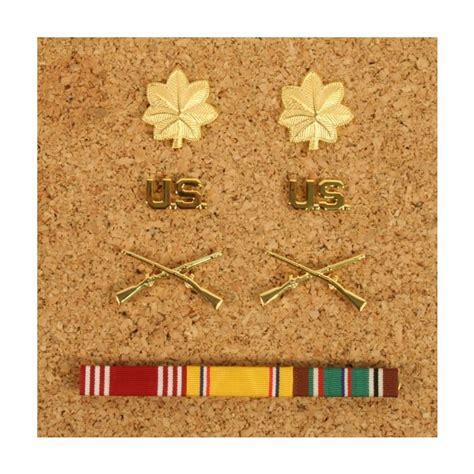 Basic A Class Uniform Infantry Officer Badge Set Major
