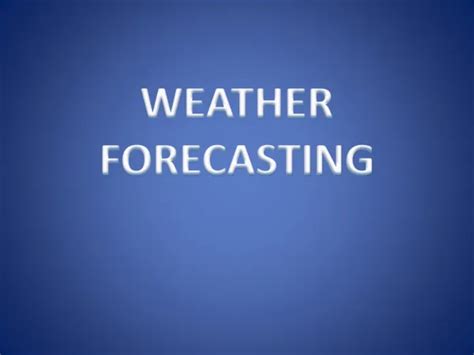 Ppt Space Weather Forecasting Powerpoint Presentation Free Download