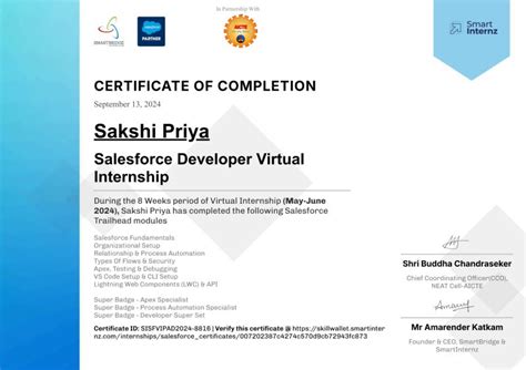 Salesforce Salesforcedeveloper Crm Smartinternz Aicteinternship Trailhead