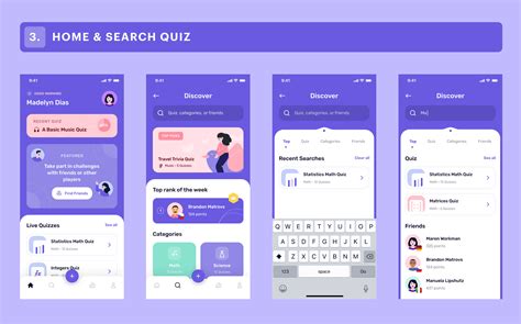 Queezy Quiz Trivia Games App UI On Behance
