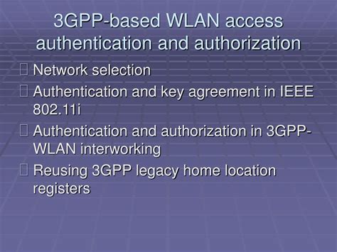 PPT Interworking Architecture Between GPP And WLAN Systems PowerPoint Presentation ID
