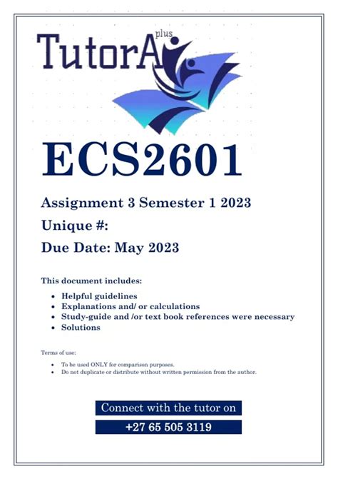 Enn1504 Assignment 1 Quality Answers Semester 1 2024 Ecs2601 Microeconomics Enn1504